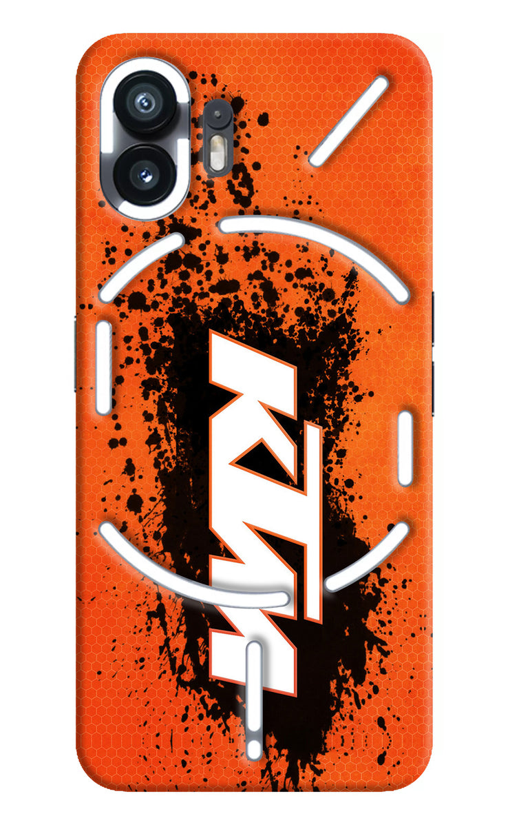 KTM black spray Nothing Phone 2 Back Cover Case Online at Best Price ...