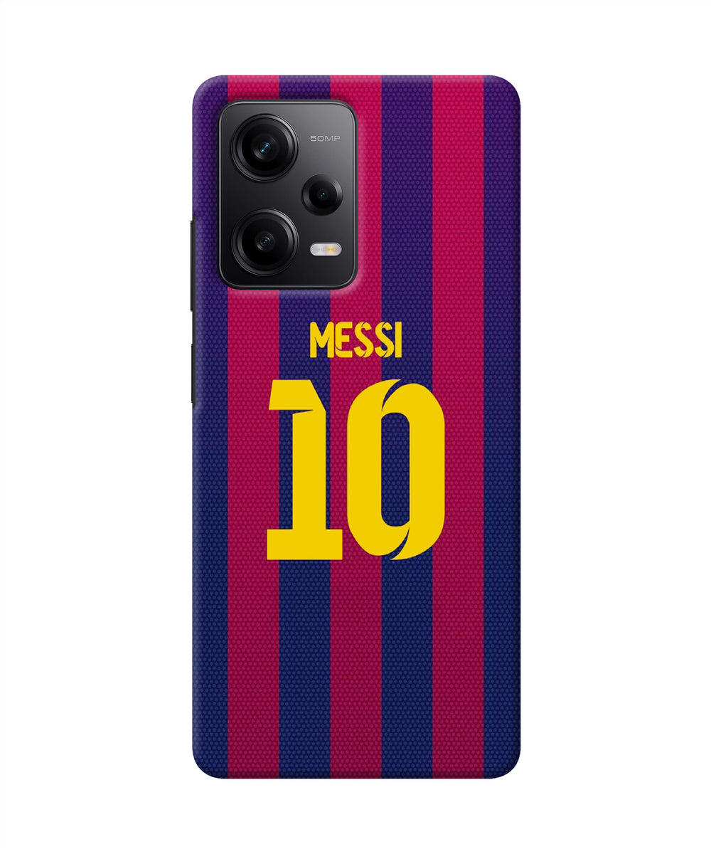 Messi 10 tshirt Redmi Note 12 Pro 5G Back Cover Case Online at Best ...